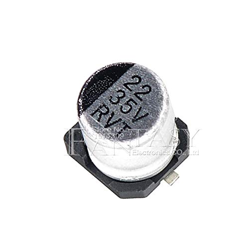 10PCS Electrolytic Capacitor 35V22UF 5x5mm SMD Aluminum electrolytic ...