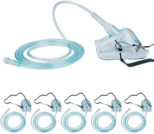 Amazon.com: 2 Pack Oxygen Mask for Face Adult with 6.6 Ft Tube and ...