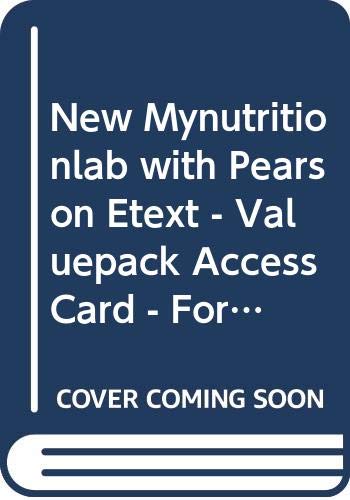 Buy NEW MyLab Nutrition with Pearson eText - ValuePack Access Card ...