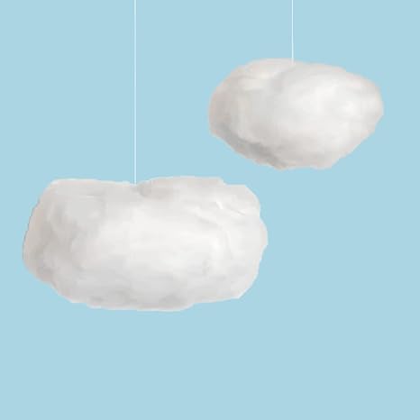 Amazon.com: 9 PCS Artificial Cloud Decor， Decoration Cotton Cloud Props ...