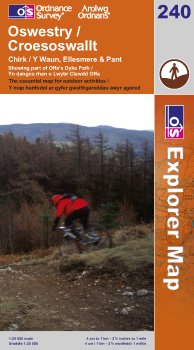 Oswestry / Croesoswallt OS Explorer Map 240: Amazon.co.uk: Ordnance ...