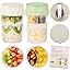 Amazon.com: SOLIGT 2 Pack Overnight Oats Containers with Lids, Folding Spoons and Divided ...