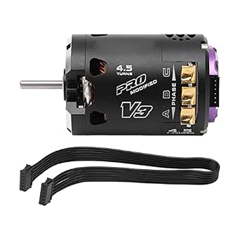 Amazon.com: RC Motor,540 V3 Sensored Brushless Motor,4.5T Modified for ...