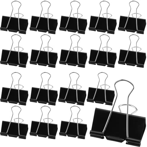 MAHIONG 72 PCS 51mm Bulldog Clips, 2 Inch Large Binder Clips, Metal ...