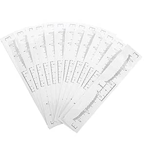 Amazon.com : Eyebrow Ruler Stickers, 50pcs Disposable Eyebrow Ruler ...