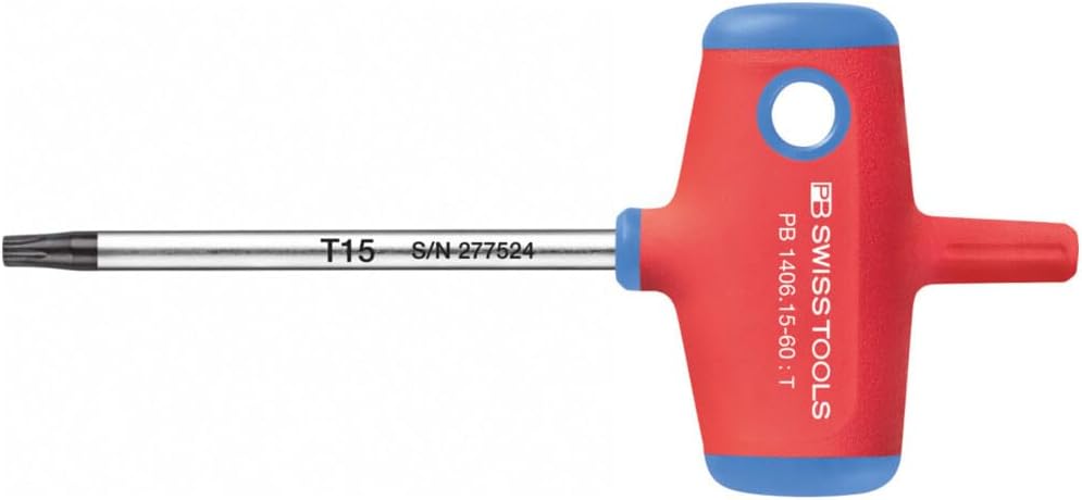 PB Swiss Tools Cross Handle Hex Lobe Wrench Blade T15 1406-15-60 ...