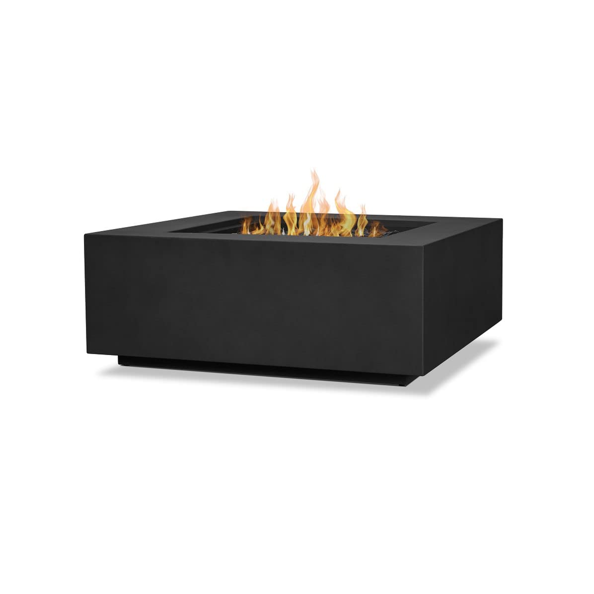 Amazon.com: Real Flame Aegean Square Propane Fire Table in Black with ...