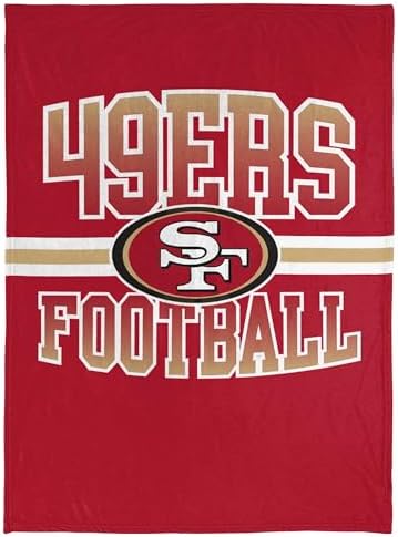 Amazon.com: FOCO NFL Micro Raschel Plush Throw Blanket, Stripe Logo 45 ...