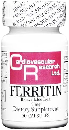 Amazon.com: Cardiovascular Research Ferritin 5 mg Tamper Resistant ...