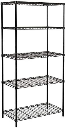 Amazon.com: Honey-Can-Do 5-Tier Adjustable Shelving Unit, Chrome SHF ...