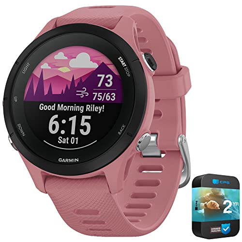 Garmin 010-02641-03 Forerunner 255S GPS Smartwatch Light Pink Bundle ...