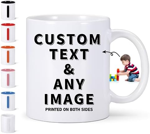 Personalized Coffee Mug Custom Cup with Photo Text Logo Customized ...