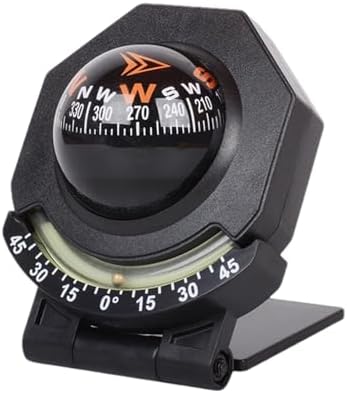 Car Navigation Compass - Dashboard Compass | 180-Degree Adjustable ...