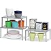 SimpleHouseware Expandable Stackable Kitchen Cabinet and Counter Shelf ...