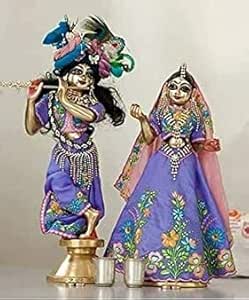Amazon.com: Shri Radha Krishna Idol with Complete Set That Include 3 ...