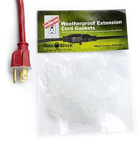 Rain Block Weatherproof Extension Cord Gaskets - Outdoor Extension Cord ...