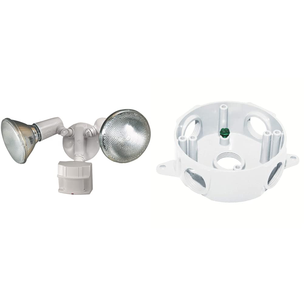 Heath/Zenith HZ-5411-WH Heavy Duty Motion Sensor Security Light, White & Sigma Engineered ...