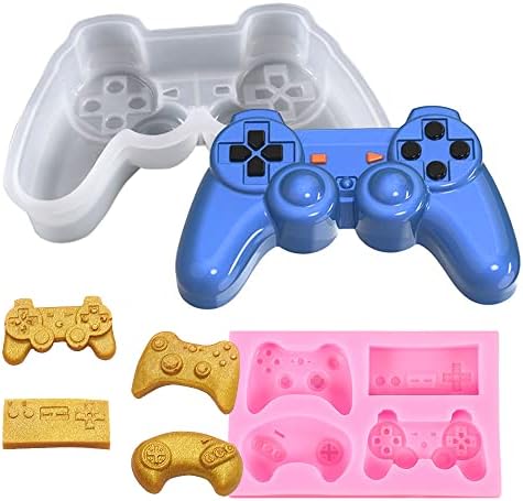 2Pcs Game Controller Silicone Molds, DIY 3D Game Controller Cake ...