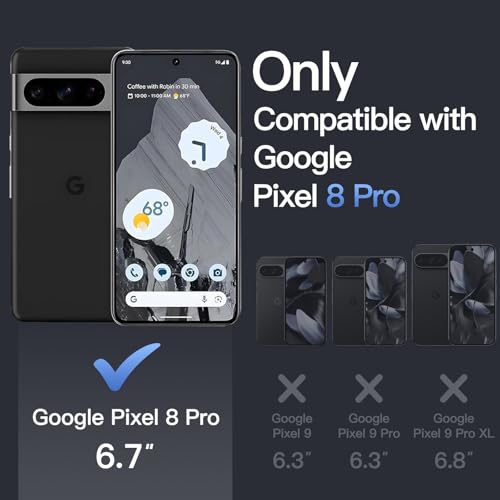 JETech Cover Case for Google Pixel 8 Pro 6.7-Inch 2023, Non-Yellowing ...