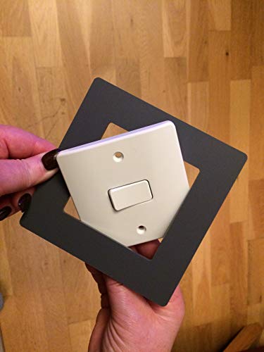 Single Light Switch Plug Socket Surrounds Finger Plates [Pastel Blue ...