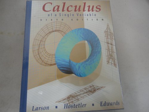 Calculus of a Single Variable: Larson, Ron: 9780395933848: Amazon.com ...