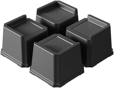 Amazon.com: Napnapday Bed Risers 3 Inch Heavy Duty 6 Pack Oversized Bed ...