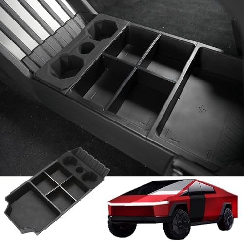 Amazon.com: AZGaea Floor Console Organizer Tray for Tesla Cybertruck ...