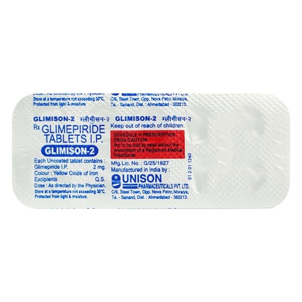 Glimison-2 - Strip of 10 Tablets : Amazon.in: Health & Personal Care