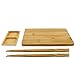 Amazon.com | BambooMN Reusable Bamboo Sushi Serving Board Set - 1 Sushi ...