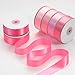 Amazon.com: WHZKCYH Pink Satin Ribbon 1" Pink Ribbon for Gift Wrapping ...