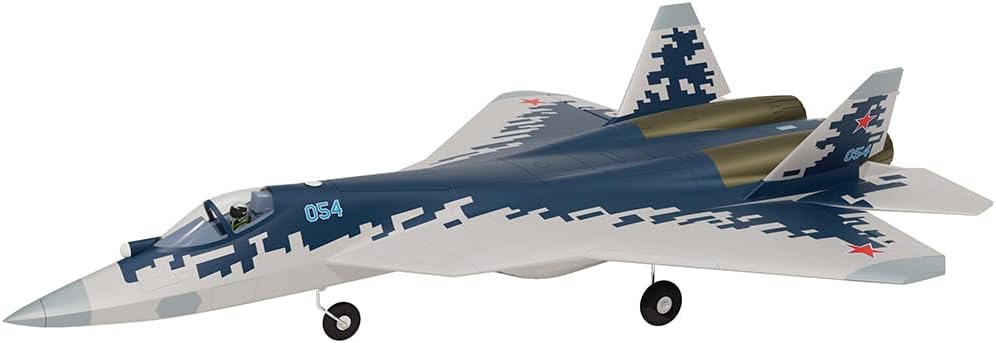 Amazon.com: XFLY-MODEL SU-57 V2 Twin 40mm EDF Jet PNP 4S RC Aircraft RC ...