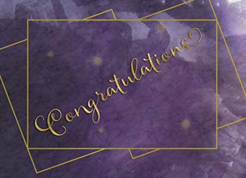 Congratulations: Message Guest Book with Gift Log for Celebrations ...