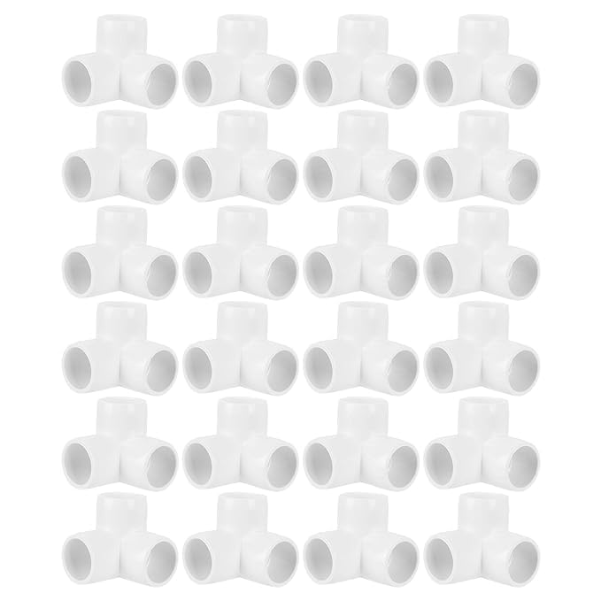 Wiikon Heavy Duty 1/2 Inch 3 Way UPVC Pipe Tee Corner Fittings ...