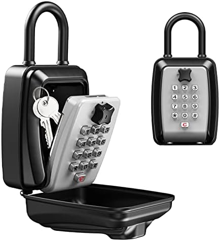 ORIA Key Lock Box, Key Safe with Key Hook, Extra Large Key Storage ...