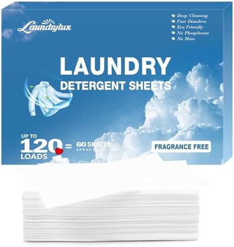 Amazon.com: LAUNDRYLUX Laundry Detergent Sheets, Eco-Friendly ...