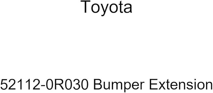 Amazon.com: Genuine Toyota 52112-0R030 Bumper Extension : Automotive