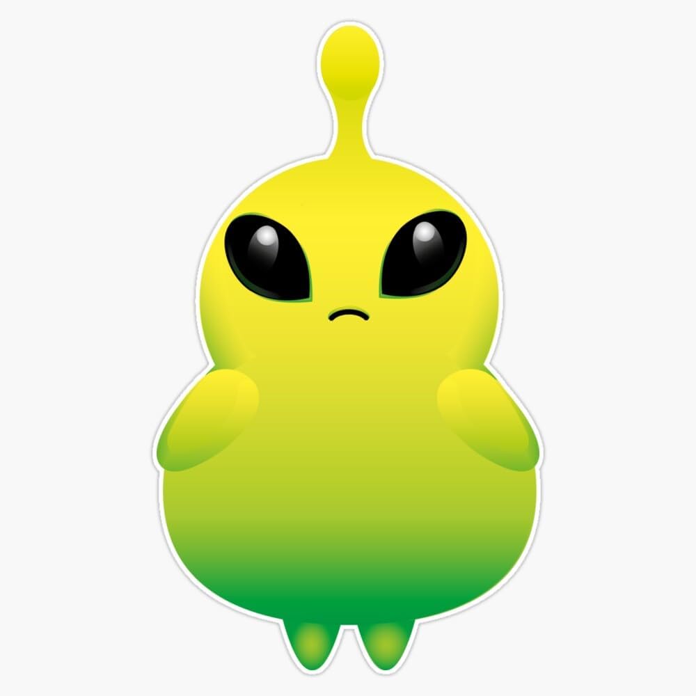 Amazon.com - Astro Alien Meep 2 Bumper Sticker Vinyl Decal 5"