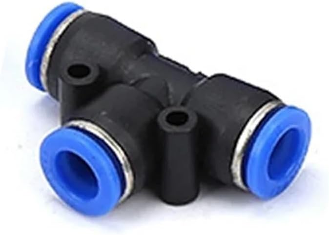 Heavy Duty 3-Way Pneumatic Fittings 4-16MM Equal & Reducer Tee Quick ...
