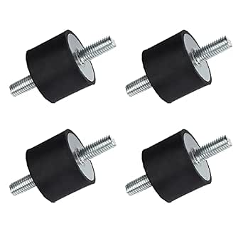 4pcs Rubber Mount, M10 40 X 30 Shock Damper Anti Vibration Pads Machine ...