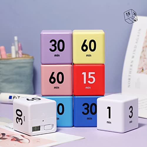 Feilifan Timer Cube,Cube Timer Desk Timer Kitchen Timer Kid Timer ...