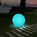 Amazon.com: infray 12-Inch LED Ball Light, Solar Rechargeable Globe ...