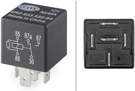 HELLA 4RD 933 332-641 Relay, main current - 12V - 5-pin connector ...