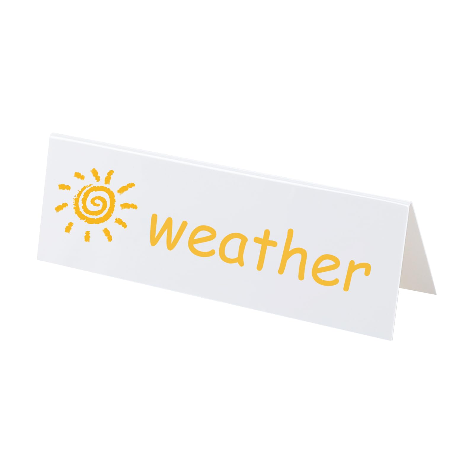 DYNAMI 50 Pack Reusable Name Tent Cards,Acrylic Porcelain Whiteboard ...