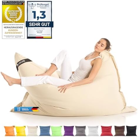 LAZY BAG Riesen-Sitzsack Classic XXL 140x180 cm | Sitzkissen 2-in-1 für ...