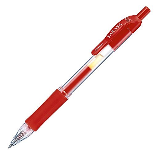 Zebra P-JJ3-R Sarasa Water-Based Ballpoint Pen, 0.5, Red, Japan : Amazon.in