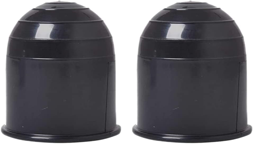 2Pcs Black Tow Ball Cover, Universal 50mm Caravan Hitch Ball Cap Ball ...