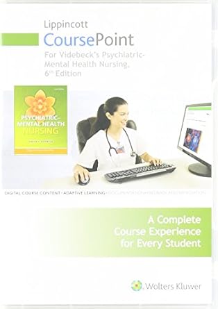 Lippincott Course Point For Videbeck's Psychiatric-mental Health ...