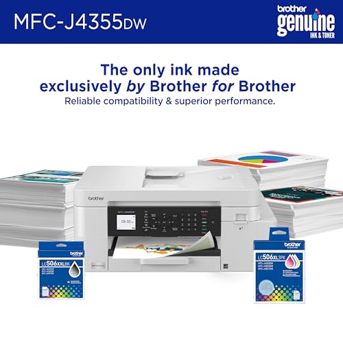 Brother INKvestment 4355 Wireless Color Inkjet All-in-One Printer with ...