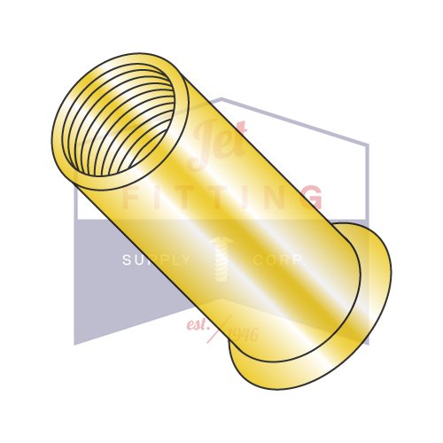 1/4-20-.165 Small Flange Threaded Inserts (Rivet Nut) | Steel | Zinc ...