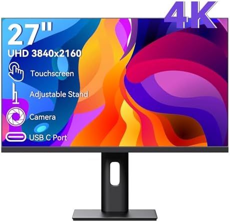 Amazon.com: Pisichen Touchscreen Monitor 4K Gaming 27 Inch UHD ...